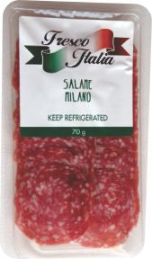 Salami Milano Sliced 70g (Packet) – Rialto Foods